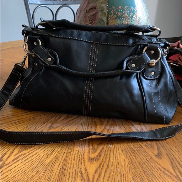 unbranded | Bags | Ladies Black Leather Shoulder Purse | Poshmark